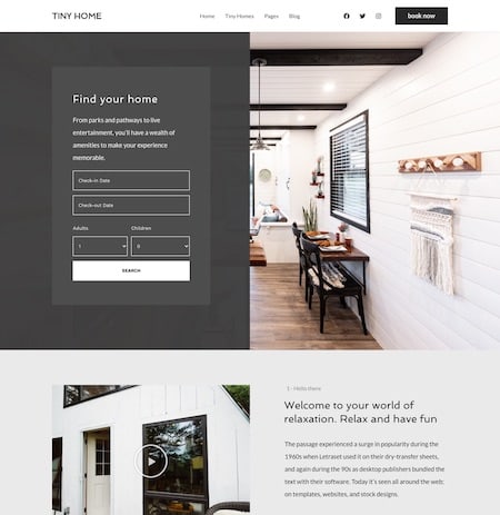Cabin – Bellevue Hotel + Bed & Breakfast Booking Theme