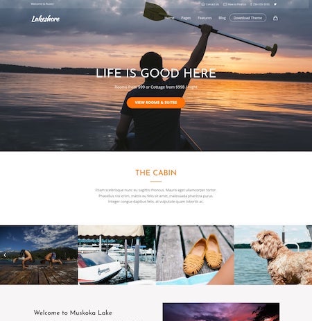 Best Hotel + Vacation Rental WordPress Theme - Bellevue Theme