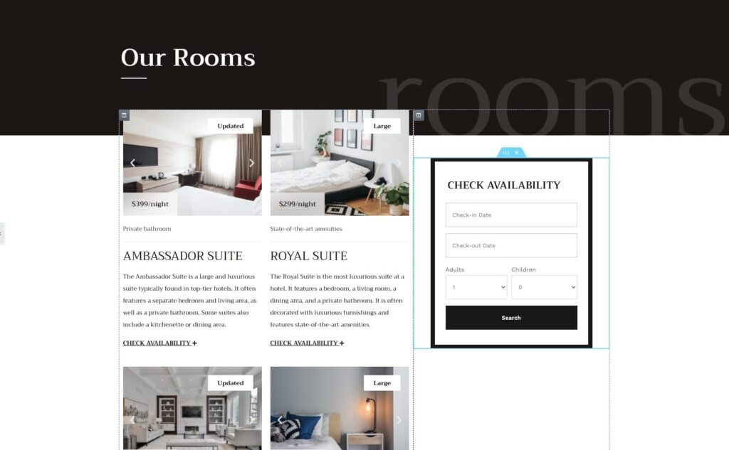 Live page Builder - Bellevue Theme
