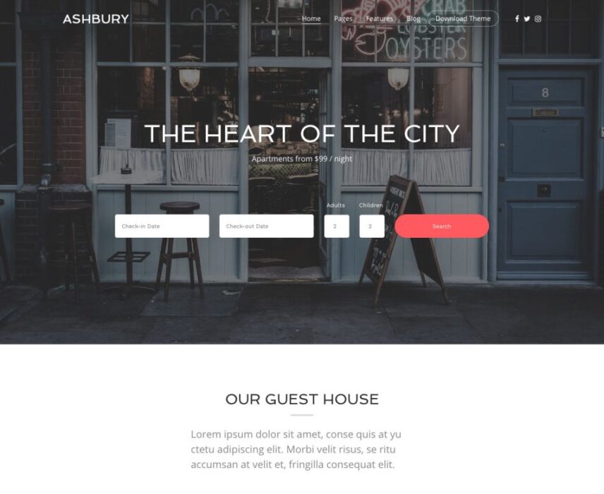 Booking System - Bellevue Theme